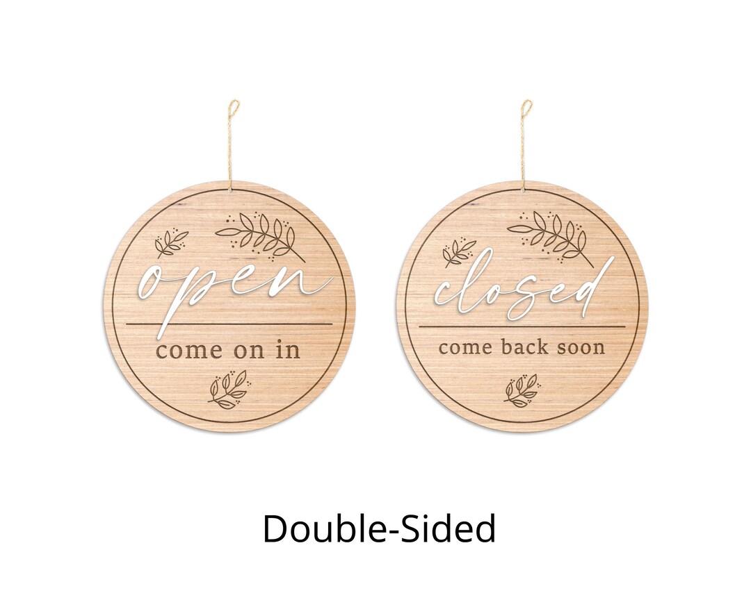 Open Closed Sign / Open Sign / Closed Sign / Office Open Sign / Wall ...