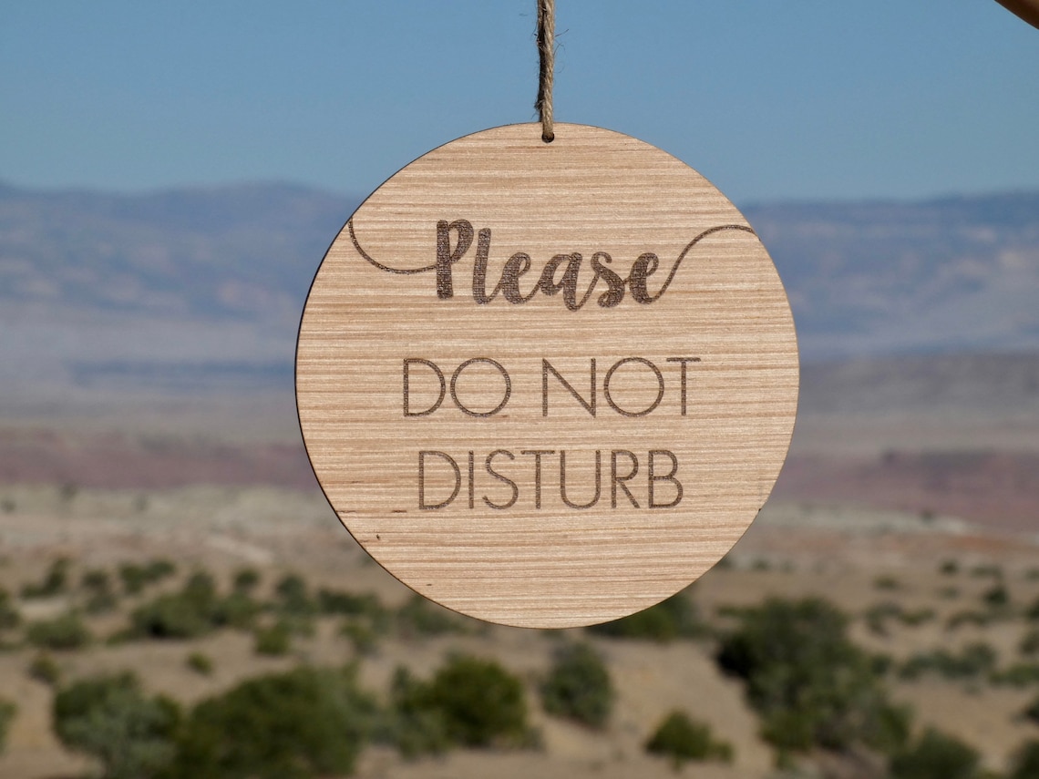 Wooden Please Do Not Disturb Sign / Welcome | Etsy
