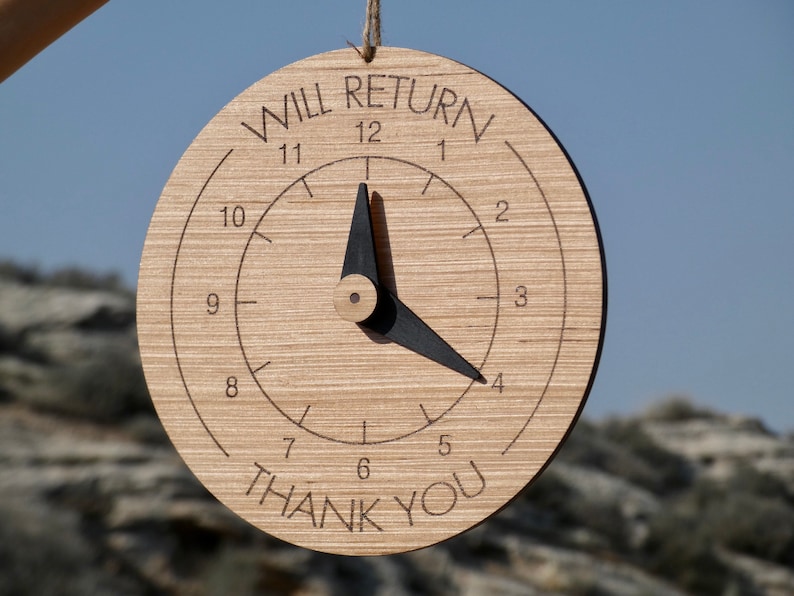 Be Back Soon Sign / returning At Business Sign / | Etsy