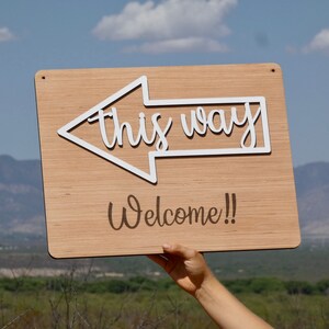 Custom this Way Hanging Sign / Wooden this - Etsy