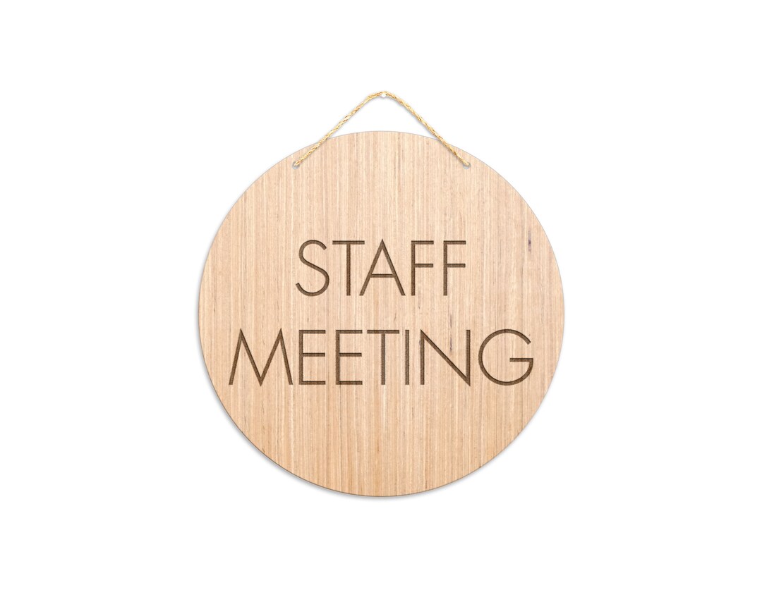 Staff Meeting Sign / in a Meeting Sign / Meeting in Session Sign ...