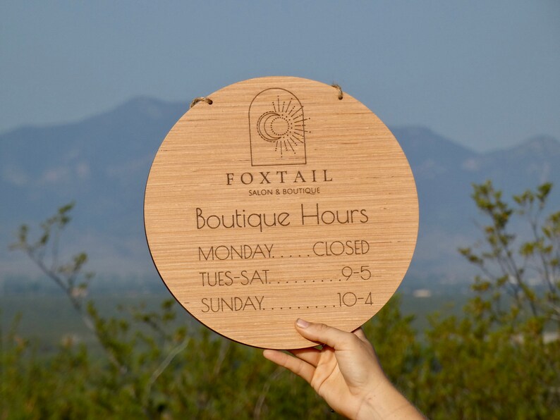 Business Hours Sign / Custom Office Hours Sign / Business | Etsy