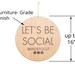 Engraved let's Be Social Sign / Personalized - Etsy