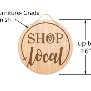 Shop Local Sign / Shop Small Business / Support Small Business - Etsy