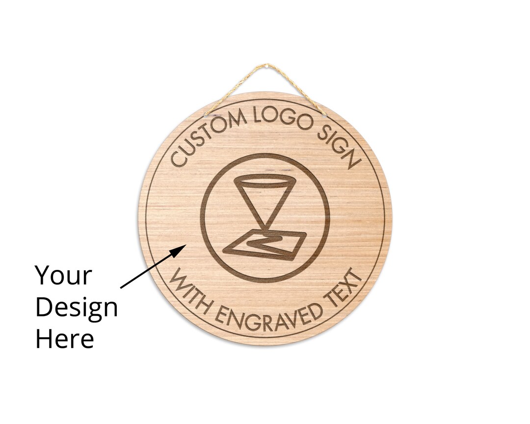Custom Logo Sign / Engraved Business Sign / Custom Wood Sign / - Etsy