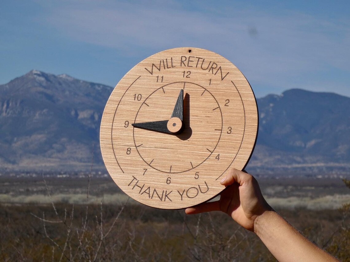 Be Back Soon Sign / returning At Business Sign / | Etsy