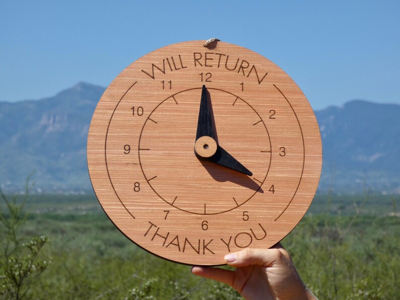 Be Back Soon Sign / returning At Business Sign / | Etsy