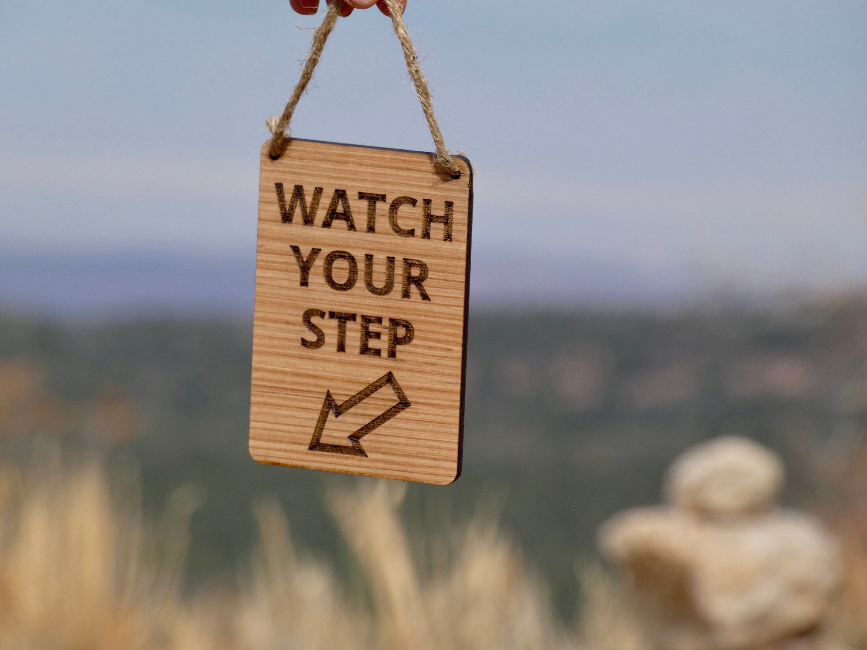Wooden Watch Your Step Sign / Watch Your Step / Business Sign - Etsy