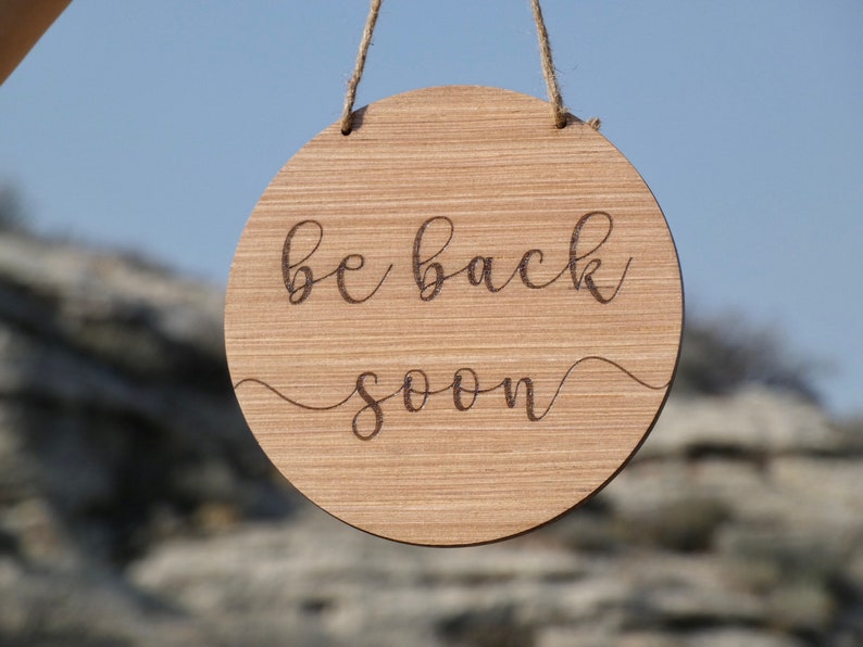 Wooden Be Back Soon Sign / Be Right Back Sign / Business Decor - Etsy