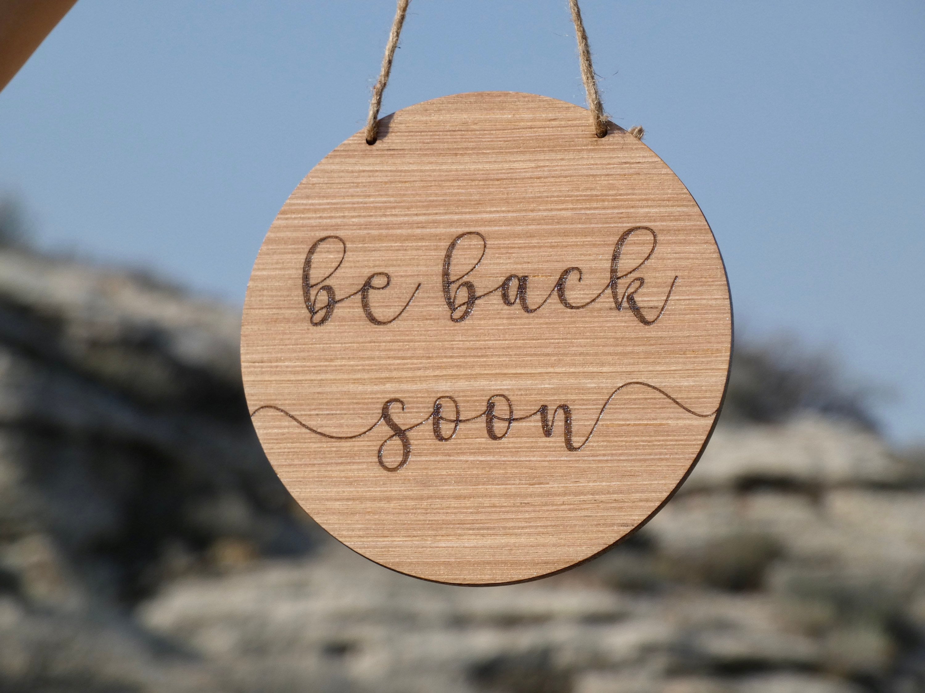 Wooden Be Back Soon Sign / Be Right Back Sign / Business Decor - Etsy