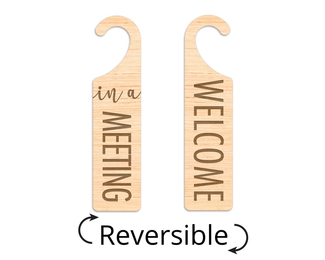 In a Meeting Sign / Welcome Sign / Door Hanger / Business Decor / in ...