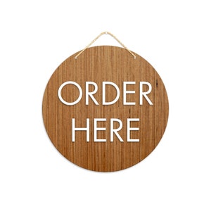 Business order Here Sign / Stained order - Etsy