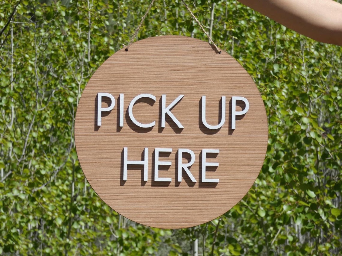 Custom pick up Here Sign / Business pick | Etsy