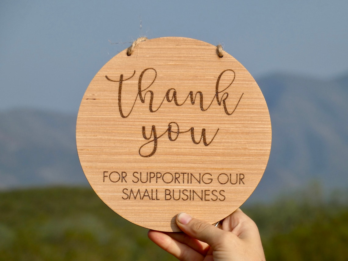 Thank You Sign / Thank You Sign / Small Business Sign / - Etsy