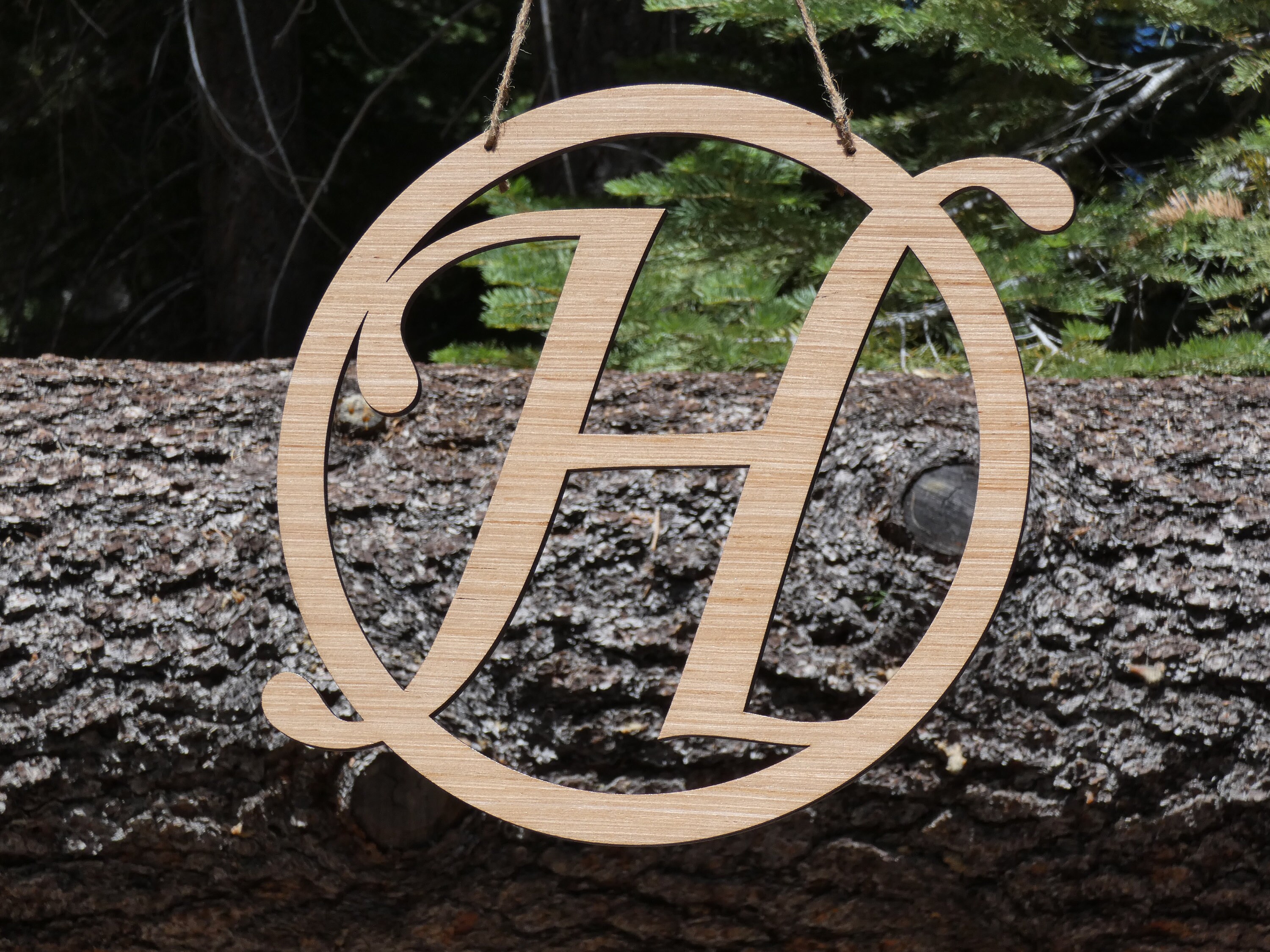 Custom Wooden Monogram / Monogram Door Hanger / Front Door | Etsy