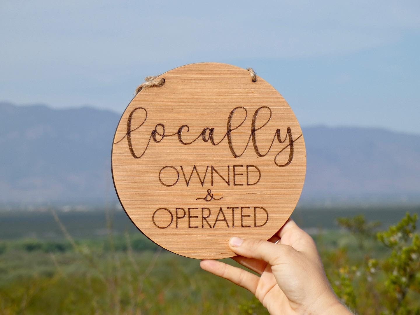 Locally Owned Operated Sign / Business Sign / Shop Local / - Etsy