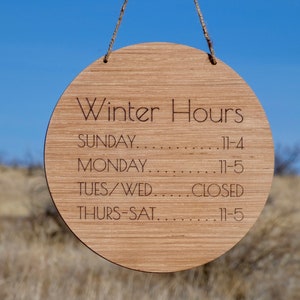 Business Hours Sign / Custom Office Hours Sign / Shop Hours - Etsy