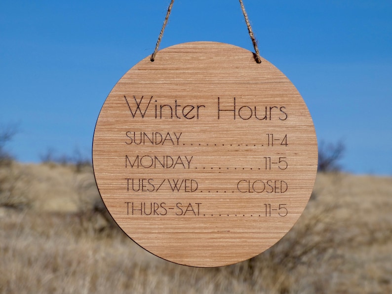 Business Hours Sign / Custom Office Hours Sign / Business | Etsy