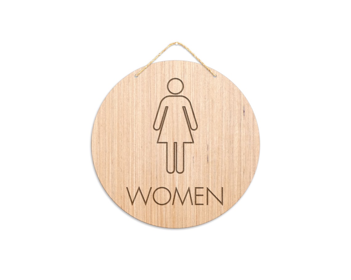 Female Restroom Sign / Women's Bathroom Sign / Business - Etsy