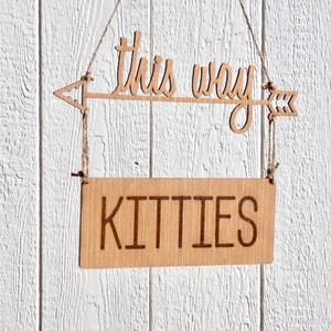 Custom this Way Hanging Sign / Wooden this - Etsy