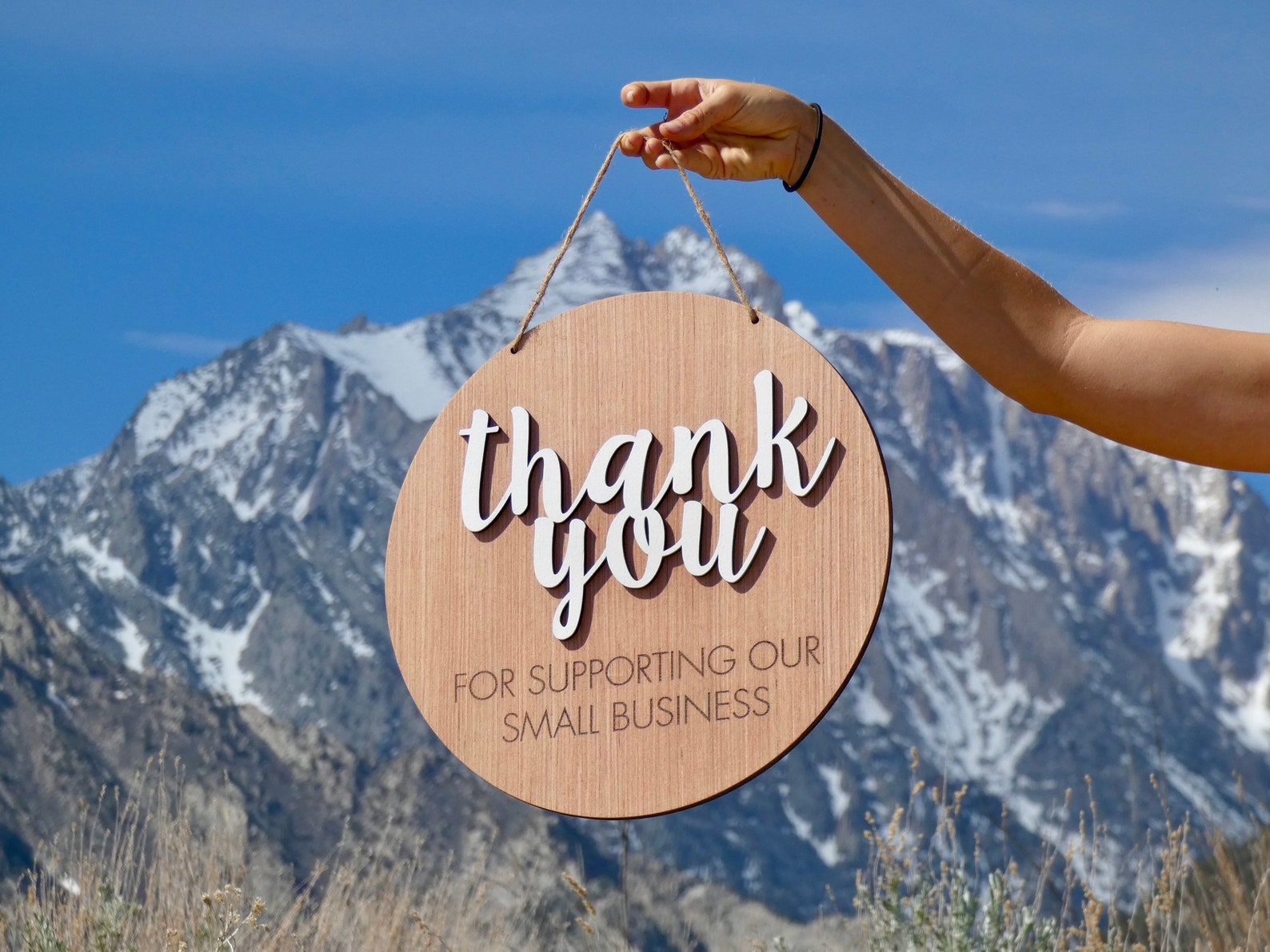 Custom thank You Sign / Wooden thank | Etsy