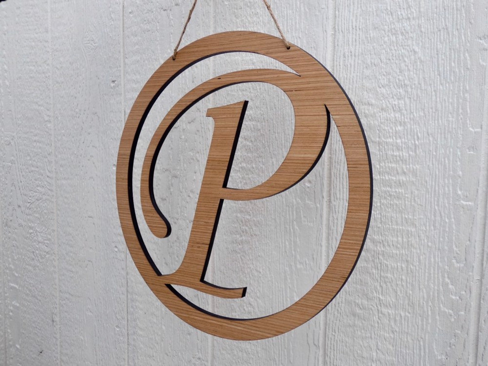 Custom Wooden Monogram / Monogram Door Hanger / Front Door | Etsy