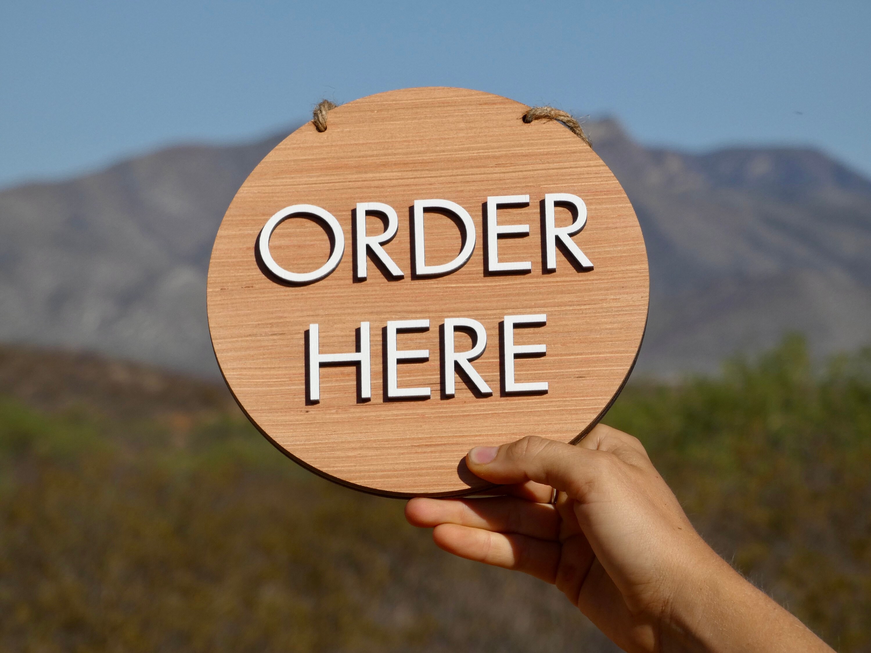 Order Here Sign / Custom Order Here Sign / Business Sign / - Etsy