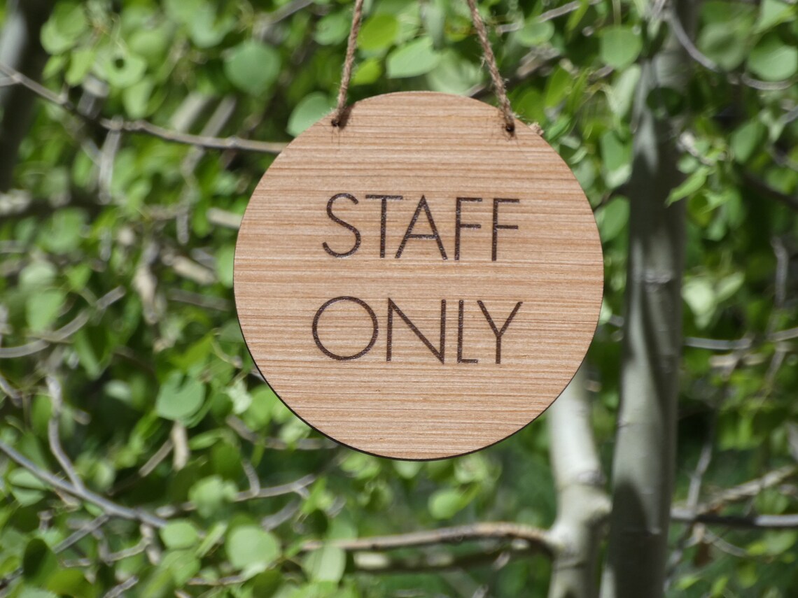 Staff Only Sign / Employees Only Sign / Employee Entrance Only | Etsy