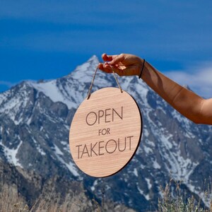 Open for Takeout Sign / Open Closed Sign / Takeout Orders / Custom Sign ...