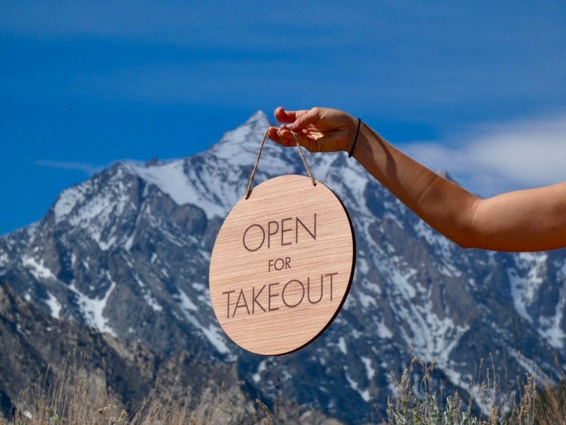 Open for Takeout Sign / Open Closed Sign / Takeout Orders / - Etsy
