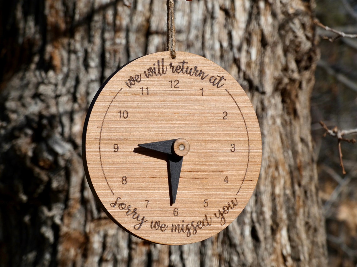 Be Back Soon Sign / Business Sign / will Return At - Etsy