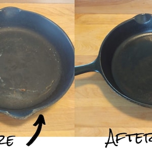 Beeswax Cast Iron Seasoning Bar 3.5oz With Grapeseed Oil and Safflower ...