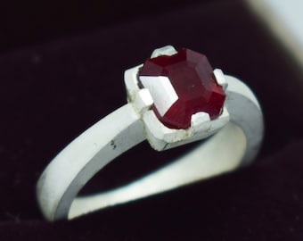 Ruby Ring Mens Real Ruby Stone Ring Natural Gemstone Handmade | Etsy