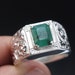 Mens Emerald Ring Swat Emerald Ring for Men Zamurd Ring Solitaire Ring ...