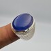 Rare Blue Aqeeq Ring Agate Akik Aqiq Rings Mens Stone Ring | Etsy