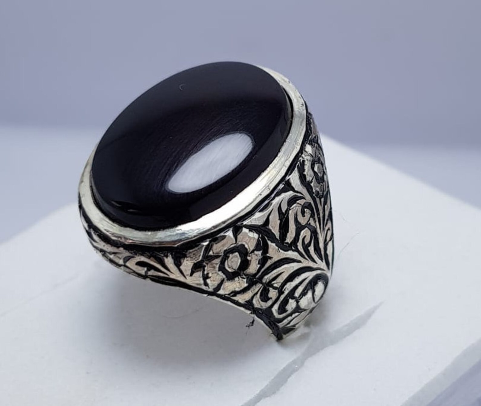 Natural Dark Black Blood Red Yemeni Aqeeq Ring Yamni Akik Ring - Etsy