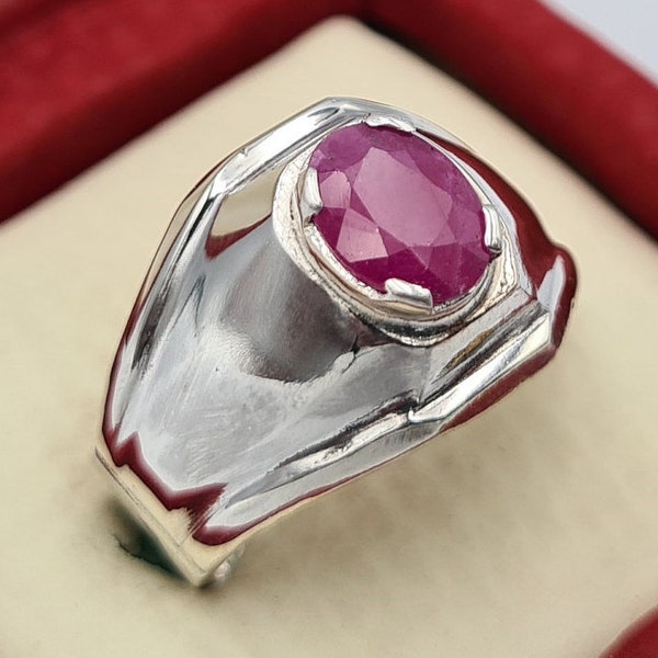 Mens Ruby Ring - Etsy