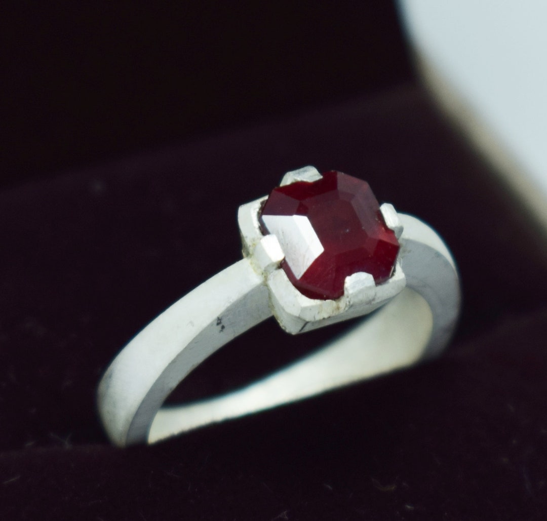 Ruby Ring Pigeon Blood Red Ruby Stone Womens Ruby Gemstone Rings ...