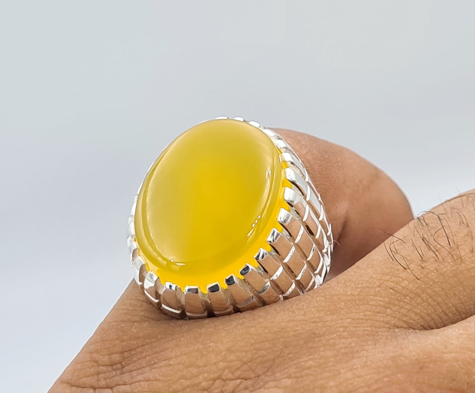 Yemeni Aqeeq Agate Akik Aqiq Handmade Sterling Silver Ring - Etsy