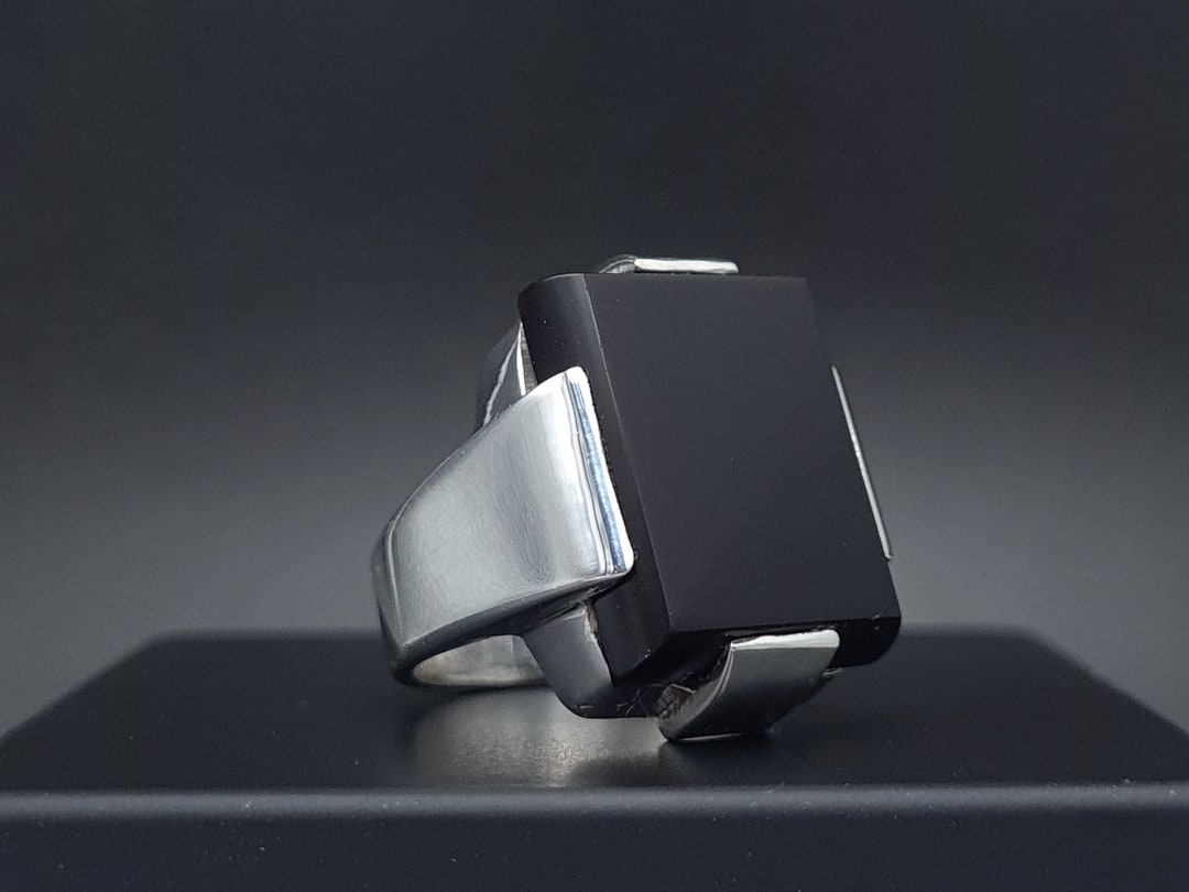 Mens Aqeeq Ring Natural Agate Ring for Men Shifat Al Abad Yemeni Aqeeq ...