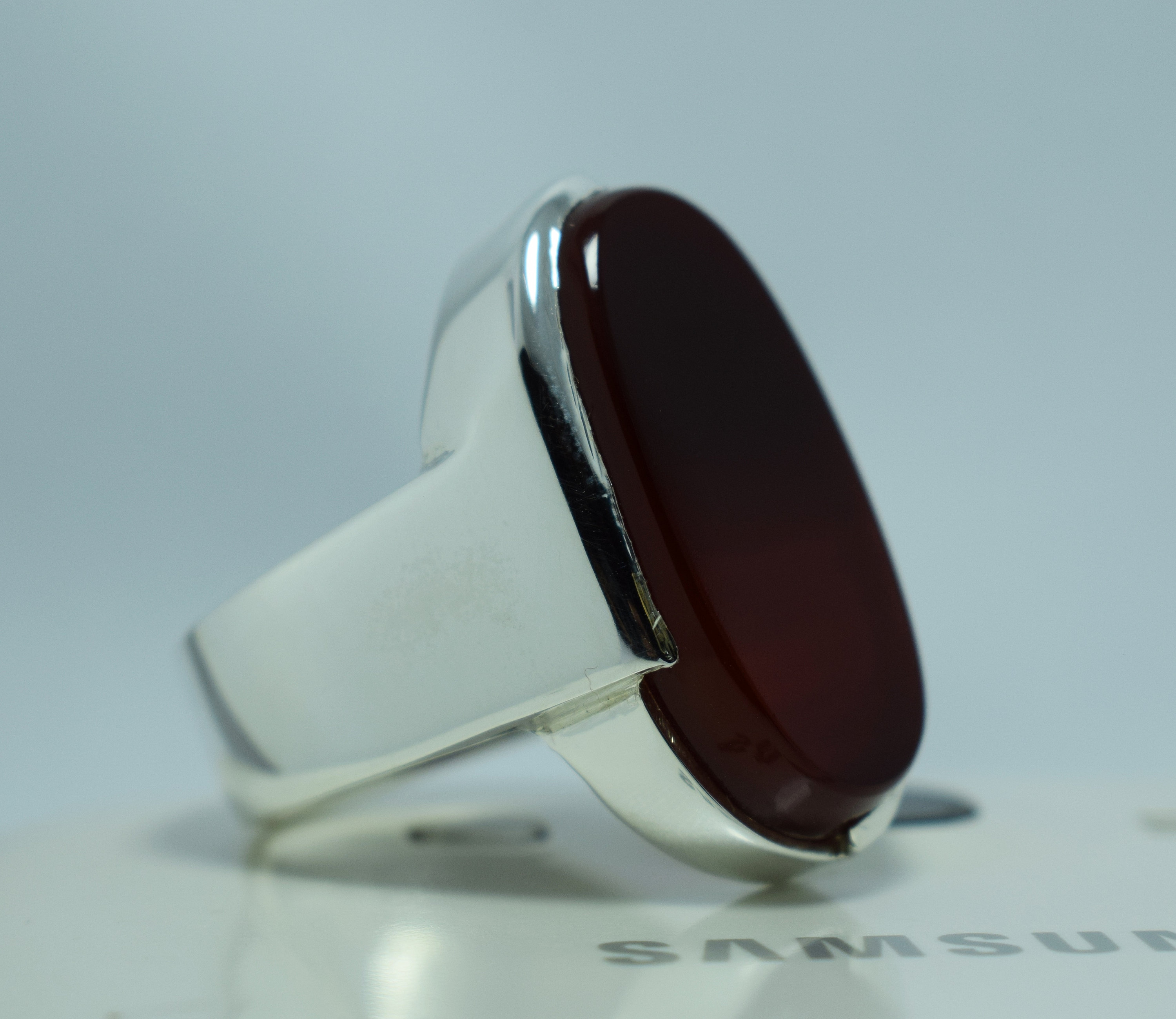 Dark Brown Red Yemeni Aqeeq Ring Magnificent Yamni Akik Aqiq - Etsy