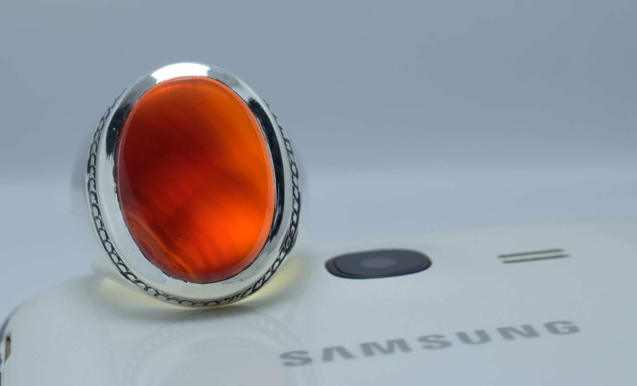 Yemeni Aqeeq Ring Akik Ring Kabadi Yaman Bague 925 Sterling | Etsy