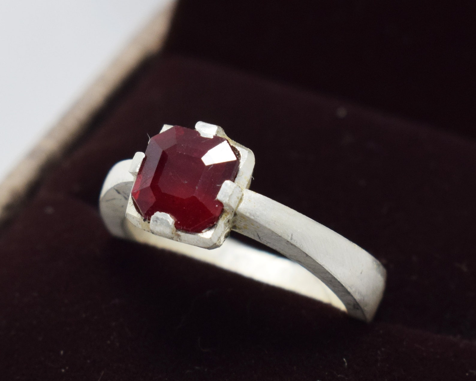 Rubin Ring Taube Blut rot Rubin Stein Womens Rubin Edelstein Ringe ...