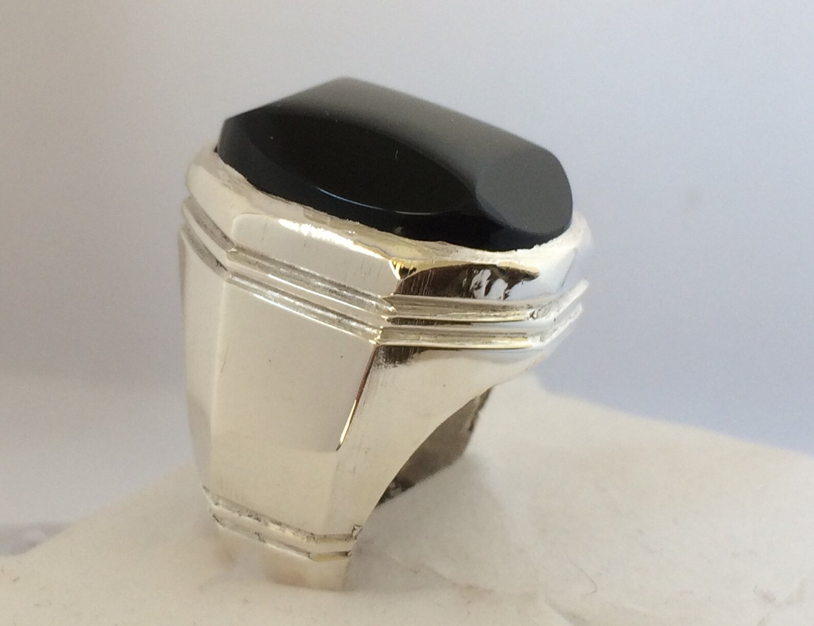 Natural Dark Black Red Yemeni Aqeeq Ring Yamni Akik Ring 925 - Etsy