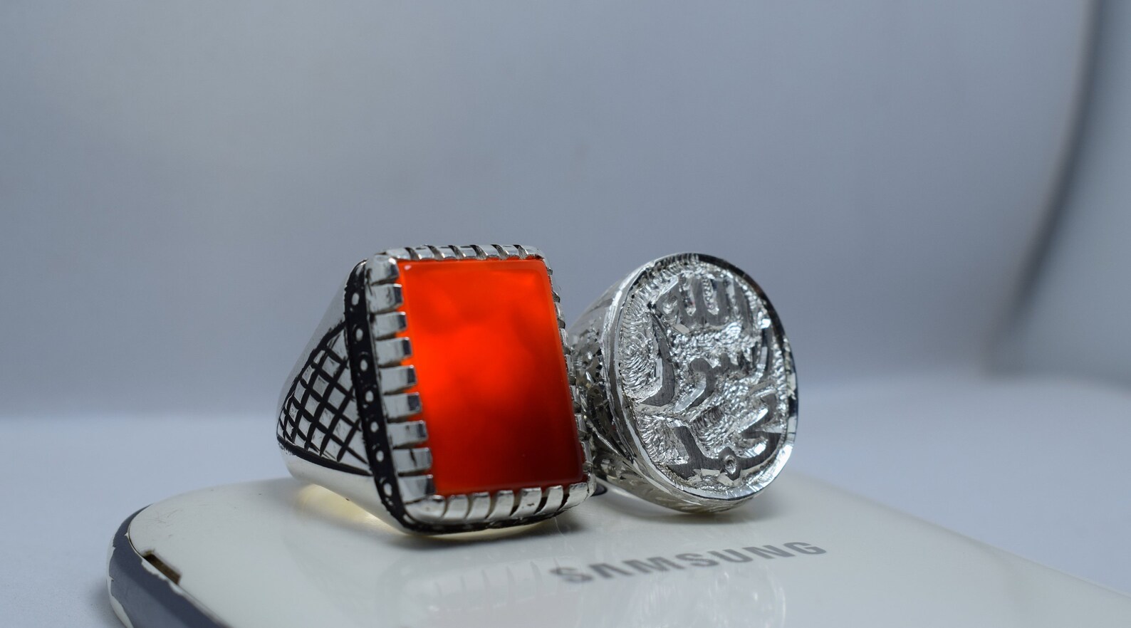 Natural Dark Brown Red Yemeni Aqeeq Ring Yamni Yaman Akik Ring | Etsy