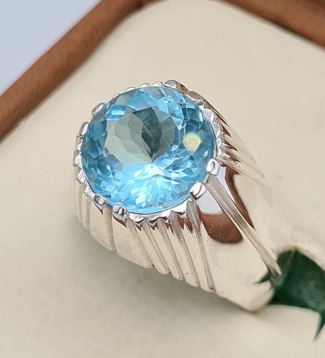 Top Quality Real Blue Topaz Sky Blue Topaz Jewelry Handmade - Etsy
