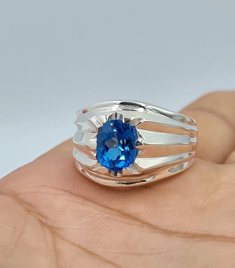 Rich Blue Topaz Super Clean Clear Real Topaz Stone Sterling | Etsy
