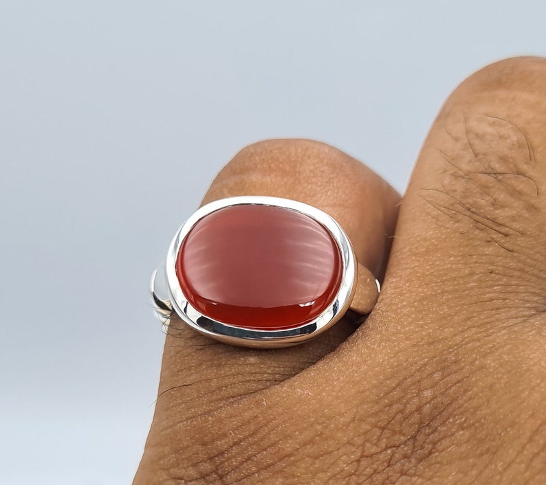 Yemeni Aqeeq Aqiq Akik Agate Bague Handmade Jewelry Gemstone | Etsy