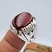 Yemeni Aqeeq Blood Red Aqiq Akik Agate Hakik Ring Sterling - Etsy