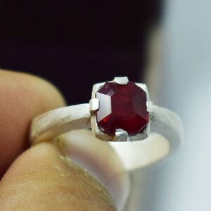 Ruby Ring Pigeon Blood Red Ruby Stone Womens Ruby Gemstone Rings ...